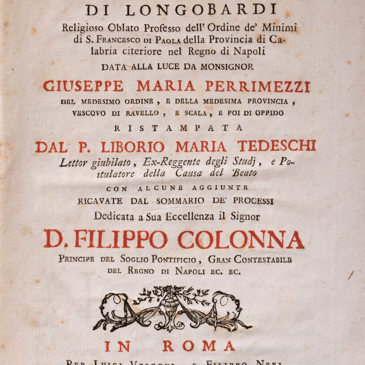 Perrimezzi, Giuseppe Maria - Life of Blessed Niccolò di Longobardi ...