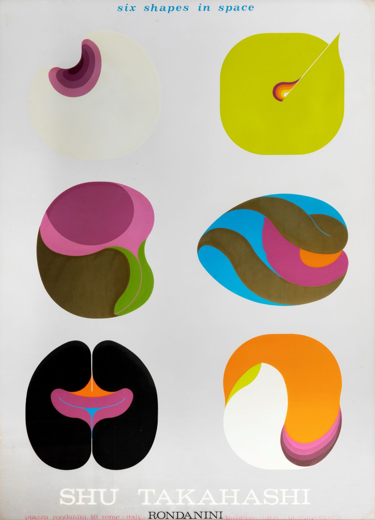 Shu Takahashi - Six Shapes in Space 1974 | Grafica Internazionale e ...