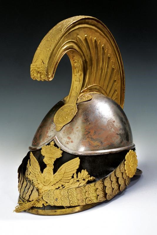 A rare cavalry helmet, epoch Charles Albert of Sardinia (1831-1849 ...