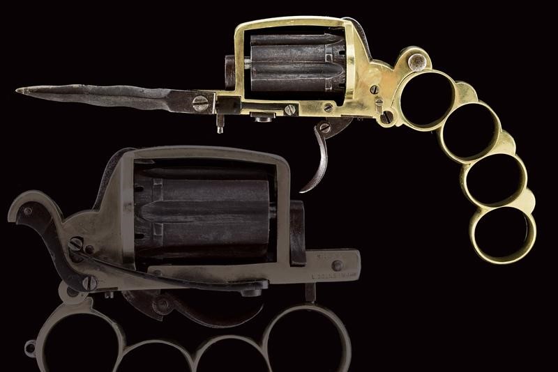 Raro revolver Apache a spillo di Dolne 1870 circa | Importanti Armi ...