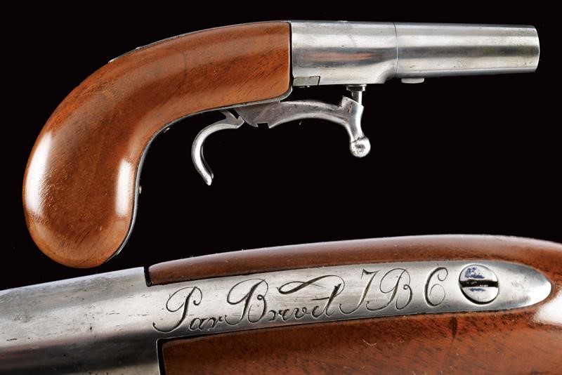 A rare under hammer percussion pocket pistol Mid 19th Century | Rare ...