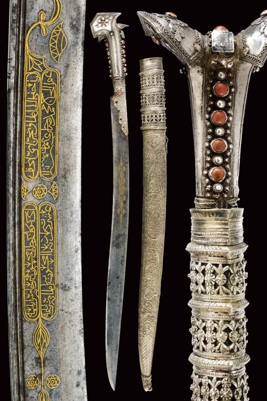 An elegant silver-mounted yatagan 1818 | Rare and fine Antique Arms and ...