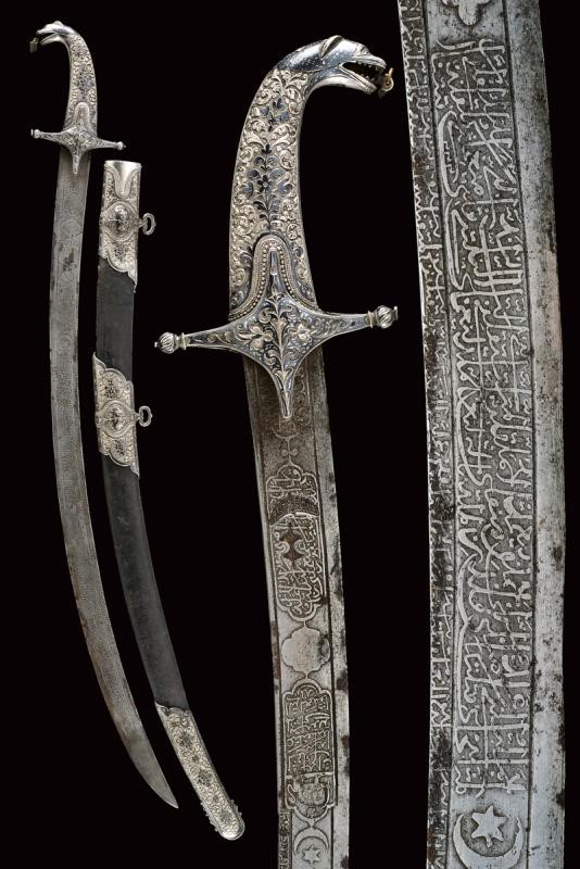 A silver-mounted sabre with important Persian blade 1875 | Rare and ...