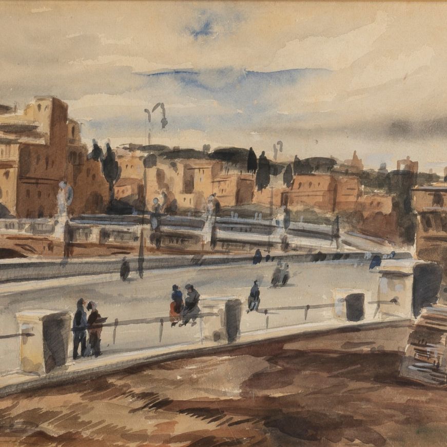 Luigi Surdi - Roma, Ponte S. Angelo | Arte Figurativa tra XIX e XX ...