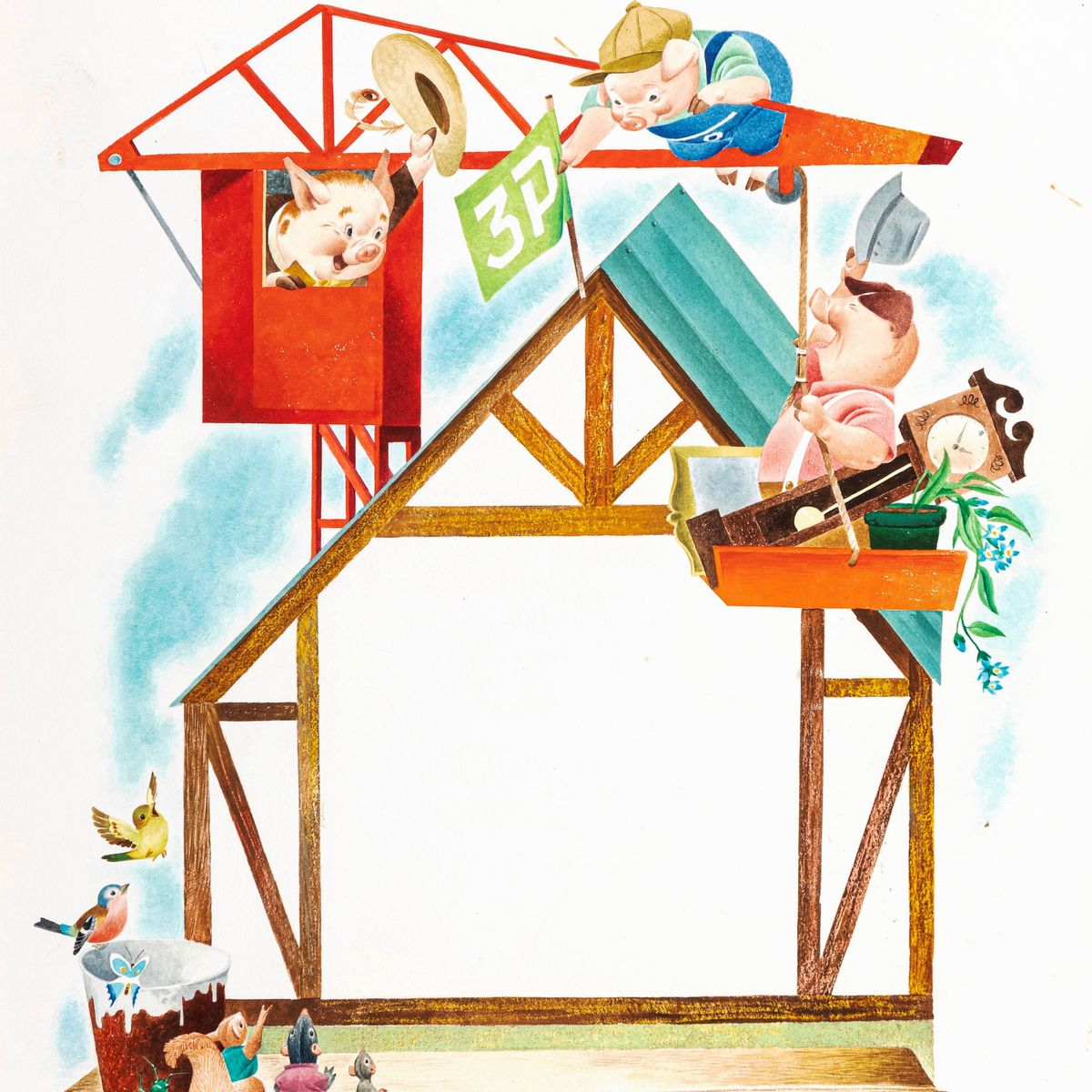 Tony Wolf (Antonio Lupatelli) - The three Little Pigs 1968 | Fairy ...