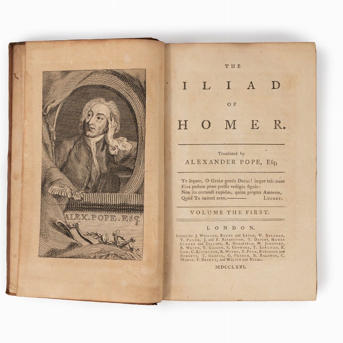 Pope , Alexander - The Iliad of Homer 1771 | Libri, Autografi e Stampe ...