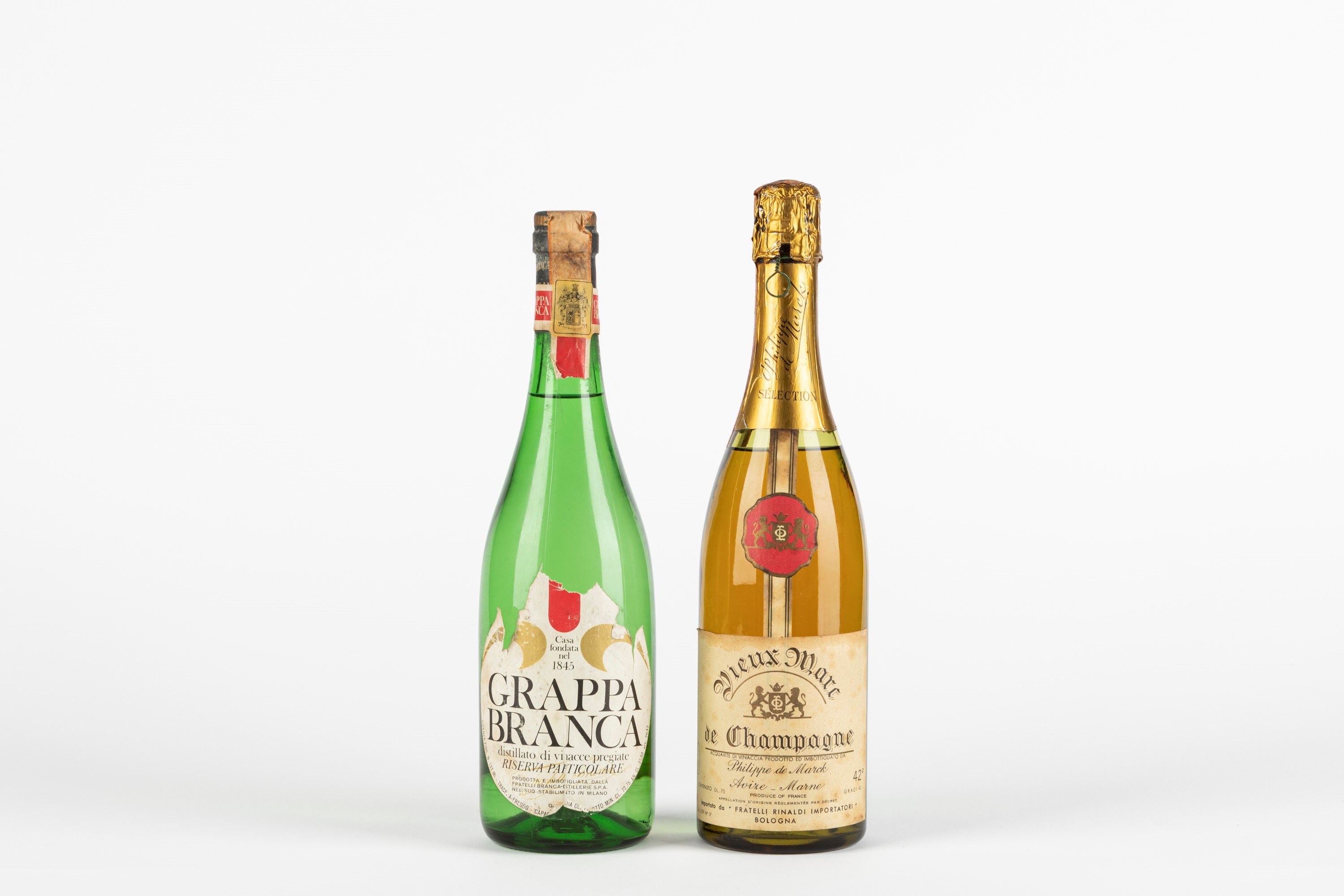 Marc de Champagne e Grappa (2 BT) | Vini e Distillati | Finarte, casa d ...