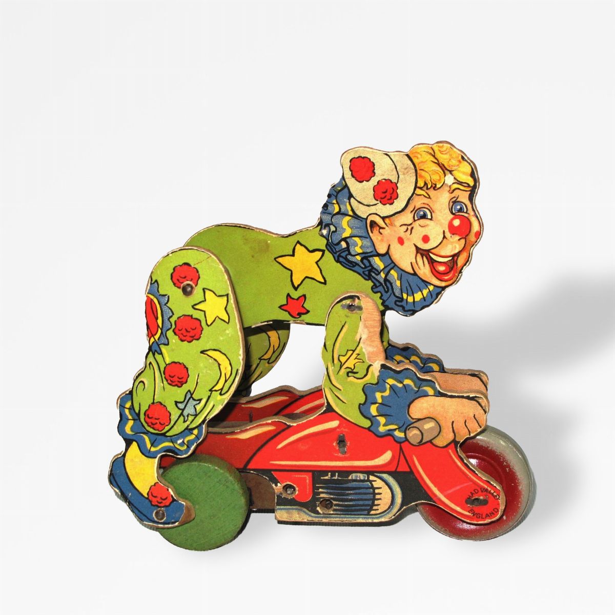 Chad Valley - Clown on a motorbike 1950 | Vintage Toys | Finarte, casa ...