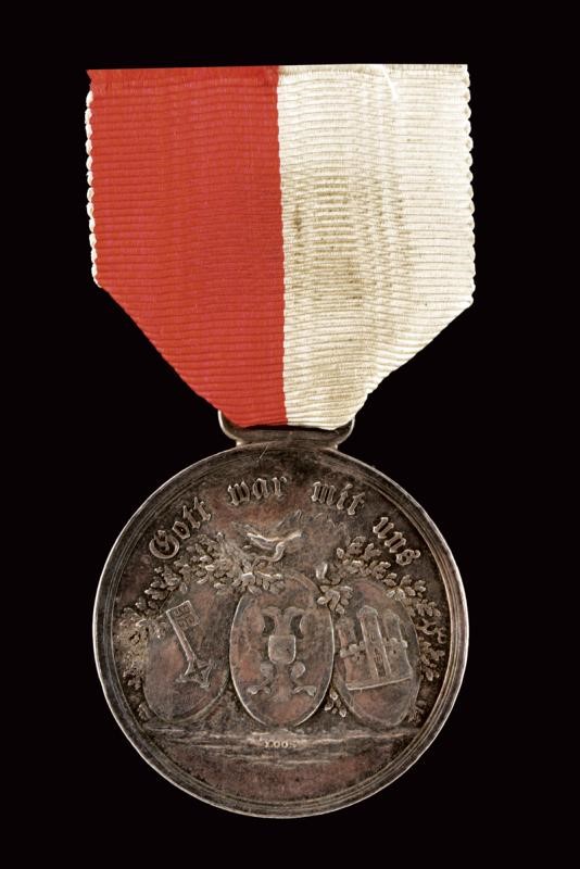 An 1813-1814 medal of the Hanseatische Legion first quarter of the 19th ...