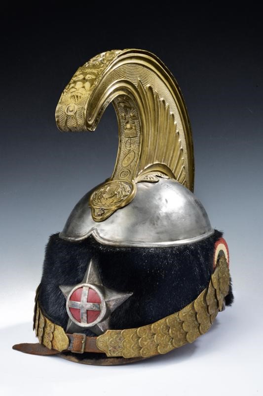 A rare trooper's cavalry helmet of the territorial militia first ...