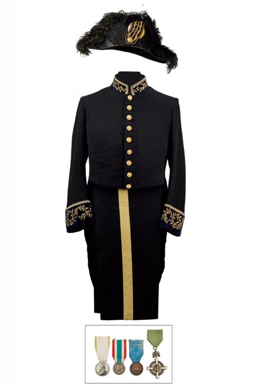 A Papal Chamberlain uniform with decorations First half of the 20th ...