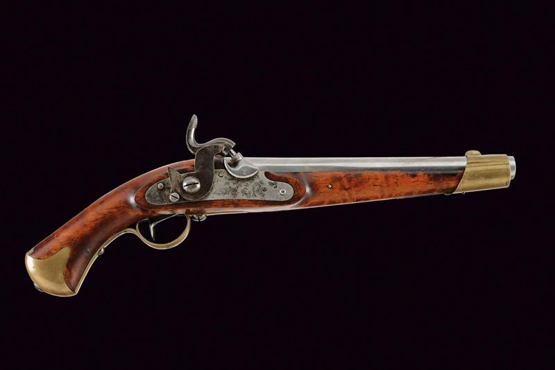 A rare cavalry percussion pistol Mid 19th Century | Rare and Fine ...