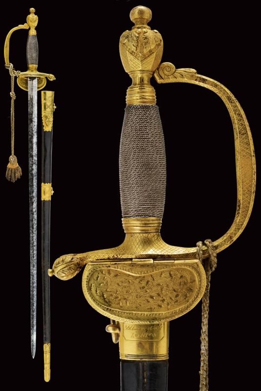 Bella spada da ufficiale di fanteria del tipo 1796 1800 - 1830 circa ...