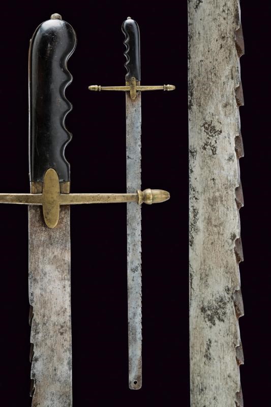 A rare 1845 model infantry pioneer's saw-back sabre Mid 19th Century ...