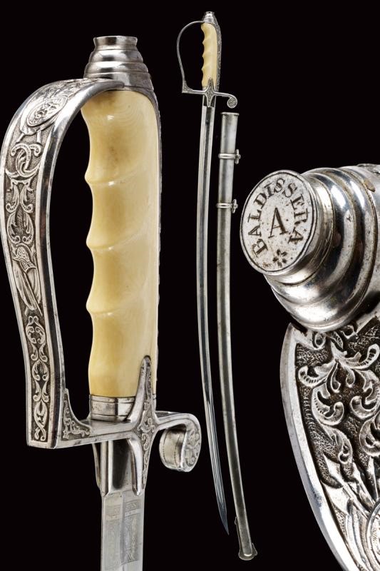 An 1855 model type sabre donated to general Antonio Baldissera Late ...