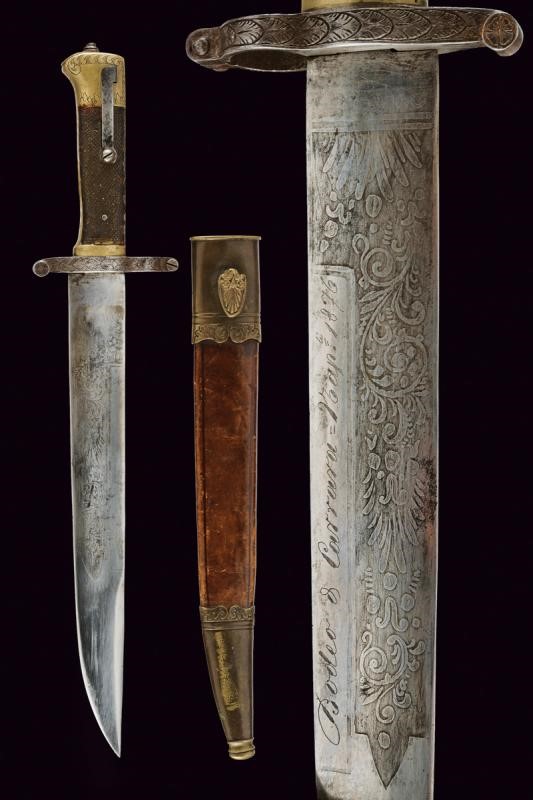 A rare signed and dated hunting bayonet 1876 | Rare and Fine Antique ...