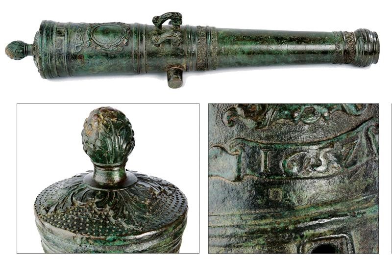 A fine bronze cannon 1657 | Rare and Fine Antique Arms & Armour from ...