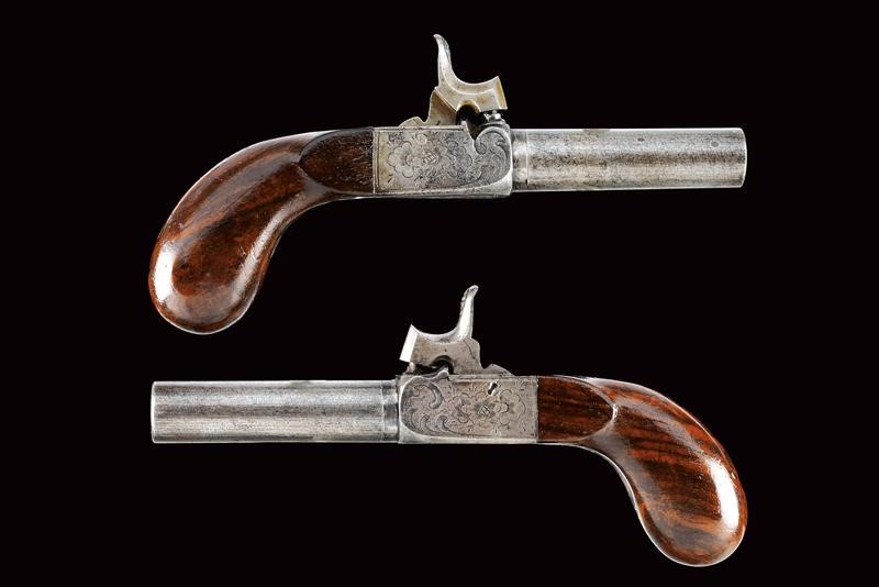 A pair of percussion pocket pistols Mid 19th Century | Rare and Fine ...