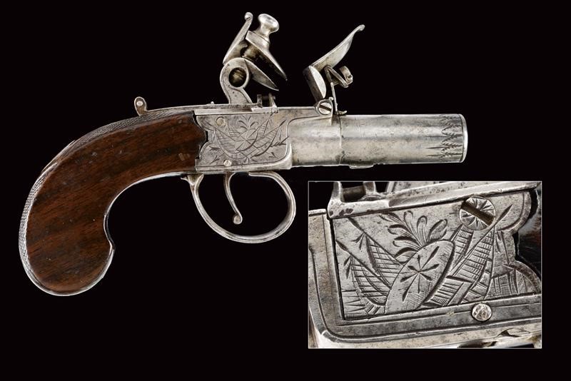 A fine flintlock pocket pistol first quarter of the 19th Century | Rare ...