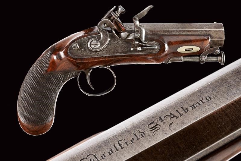 A fine flintlock travel pistol by Woolfield 1820-30 | Rare and Fine ...