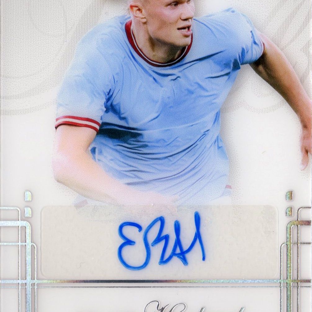 Erling Haaland - Manchester City - Leaf Pearl Base Auto Silver Spectrum ...