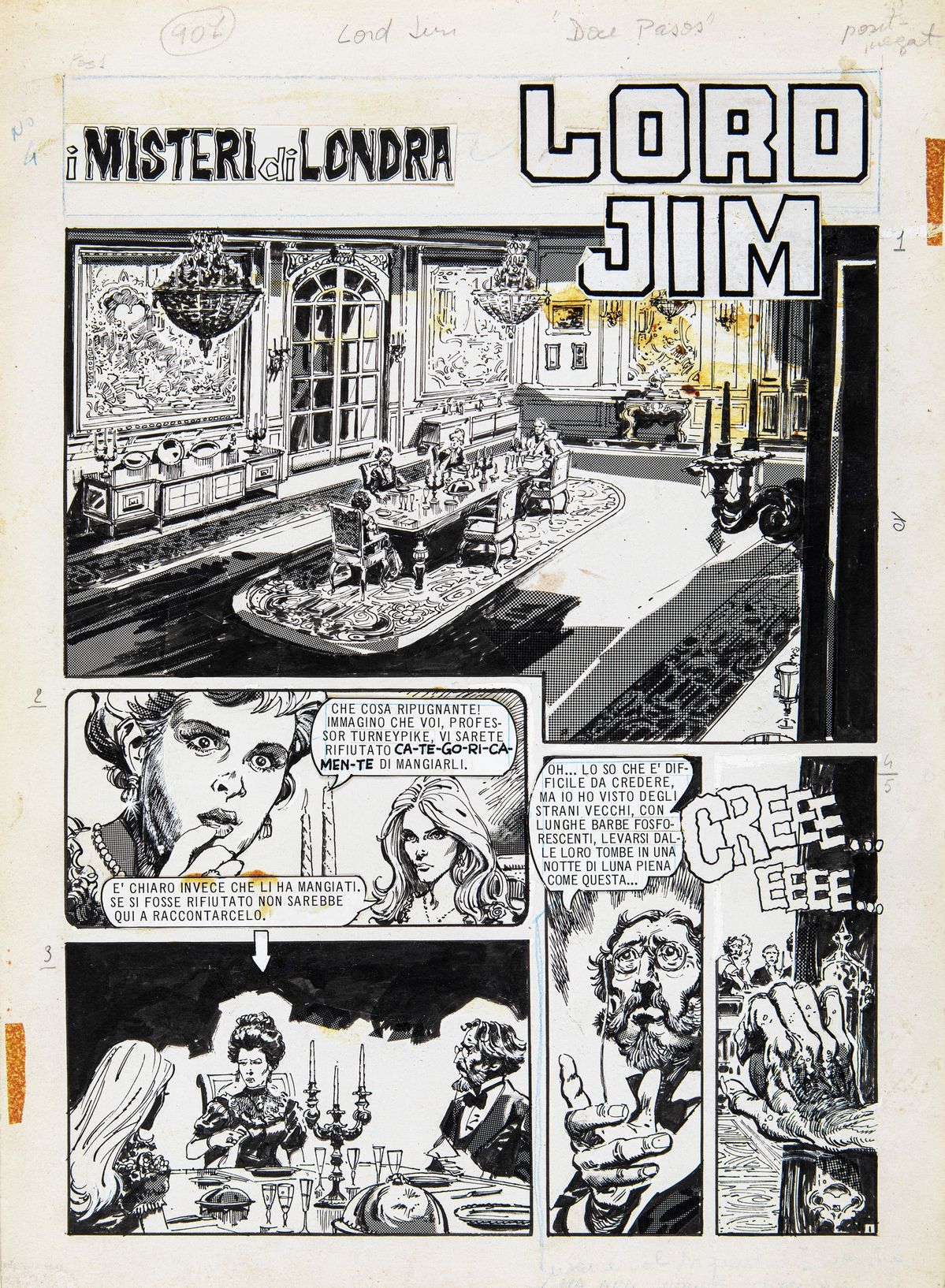 Horacio Lalia - Lord Jim: I misteri di Londra 1978 | Original Comic ...