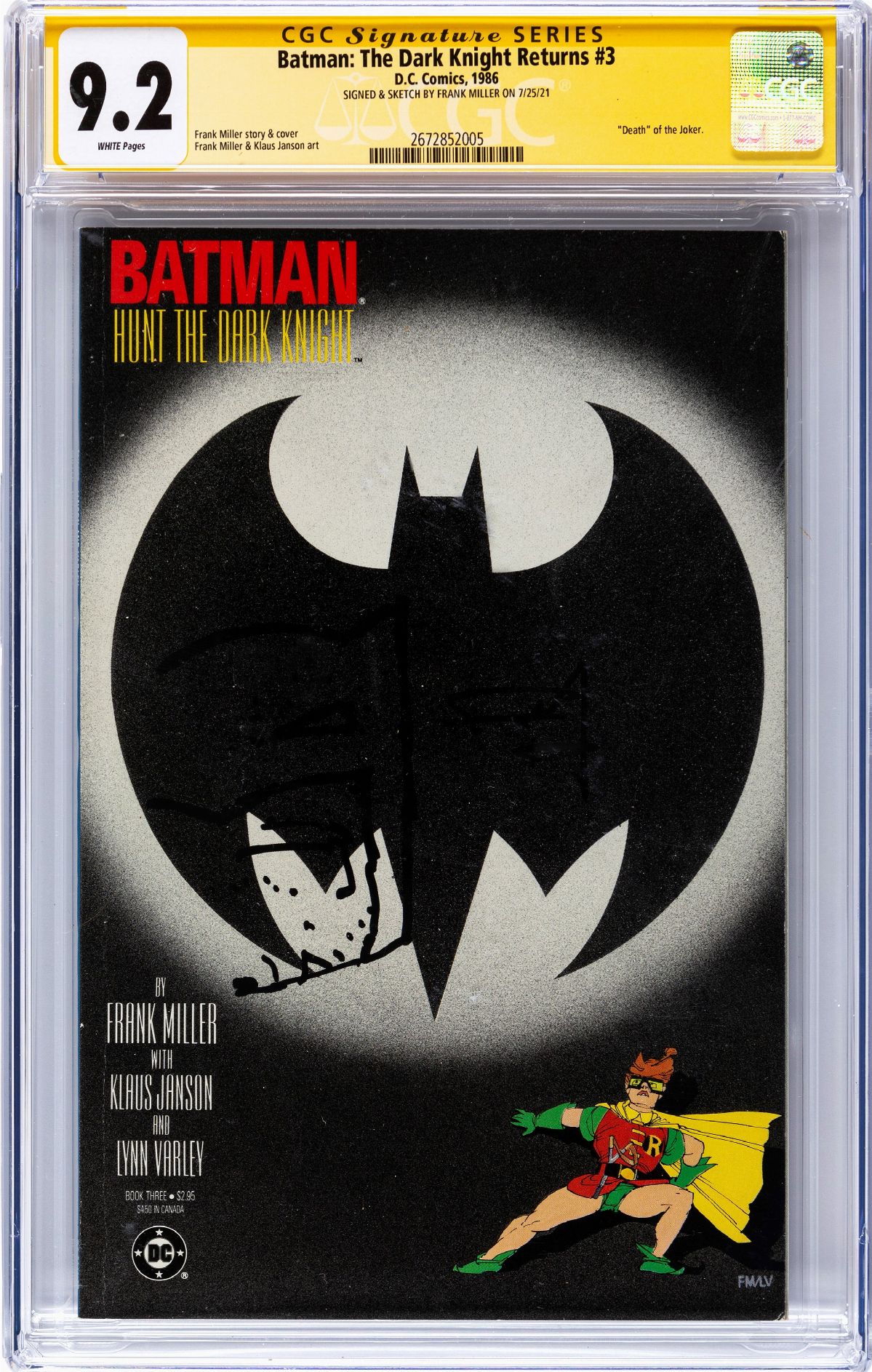 Frank Miller - Batman: The Dark Knight Returns (Signature Series) 1986 ...
