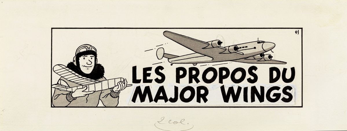 Hergé (Georges Prosper Remi) - Les propos du Major Wings 1946 ...
