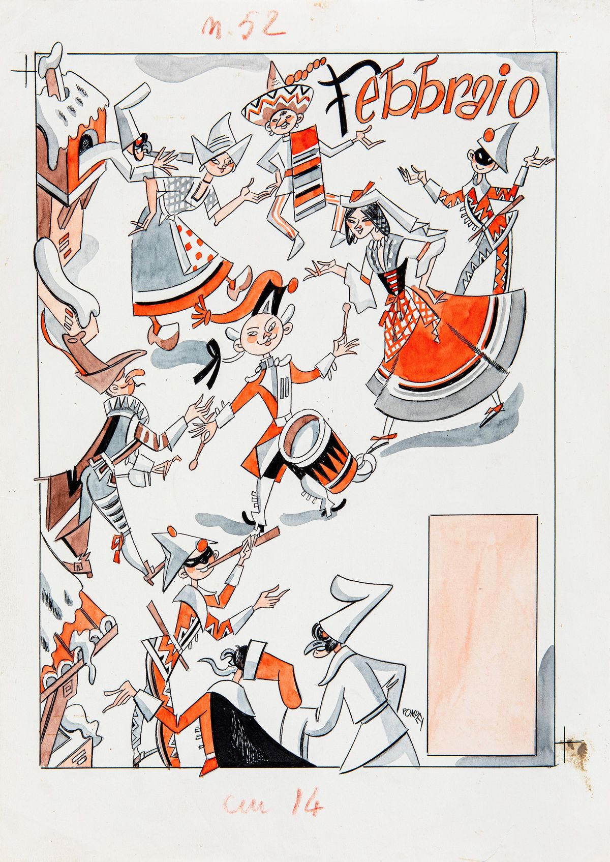 Mario Pompei - Febbraio 40's | Original Comic Arts & Illustrations ...