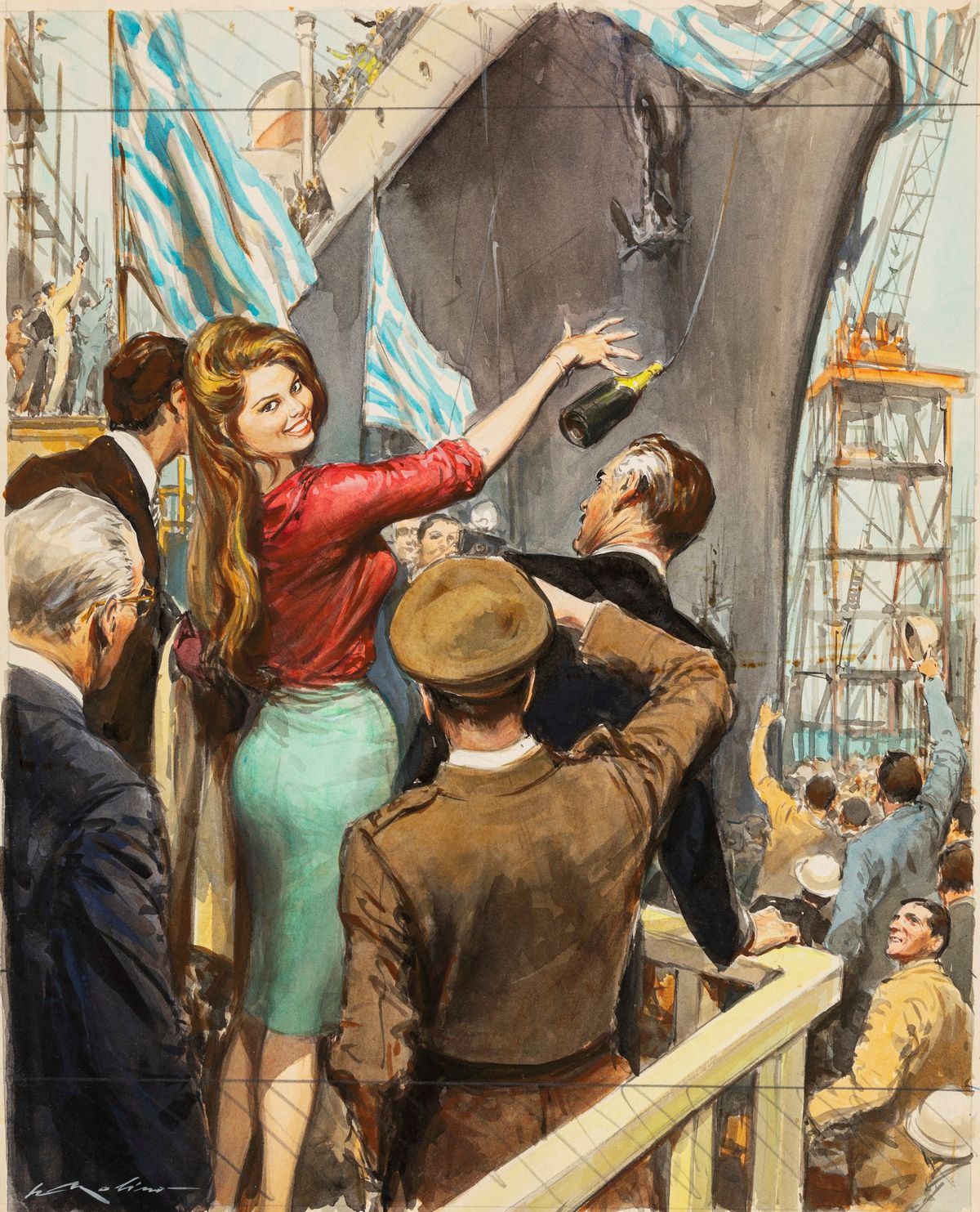 Walter Molino - Claudia Cardinale 60's | Original Comic Arts ...