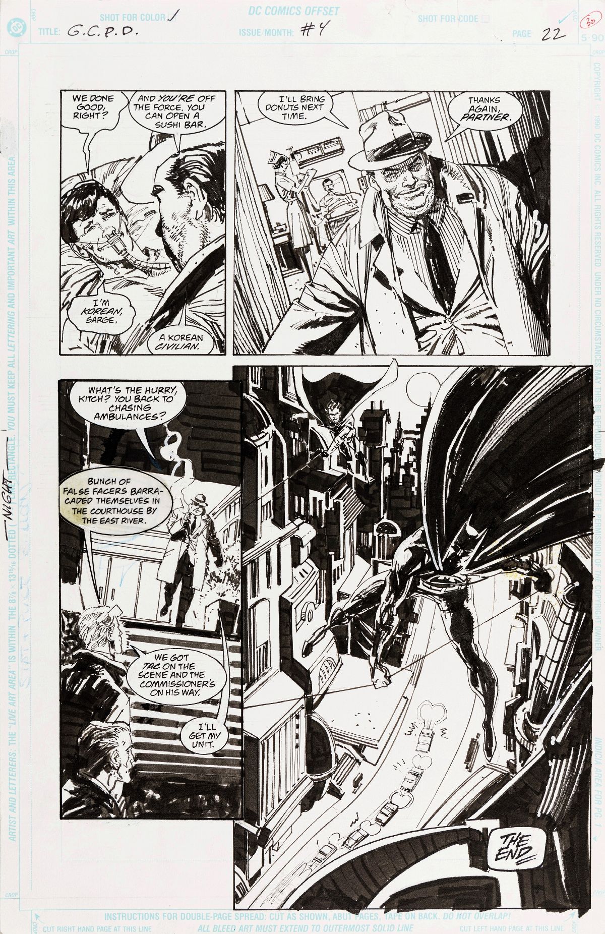 Jim Aparo & Bill Sienkiewicz - Batman: GCPD - Mortal Remains 1996 ...