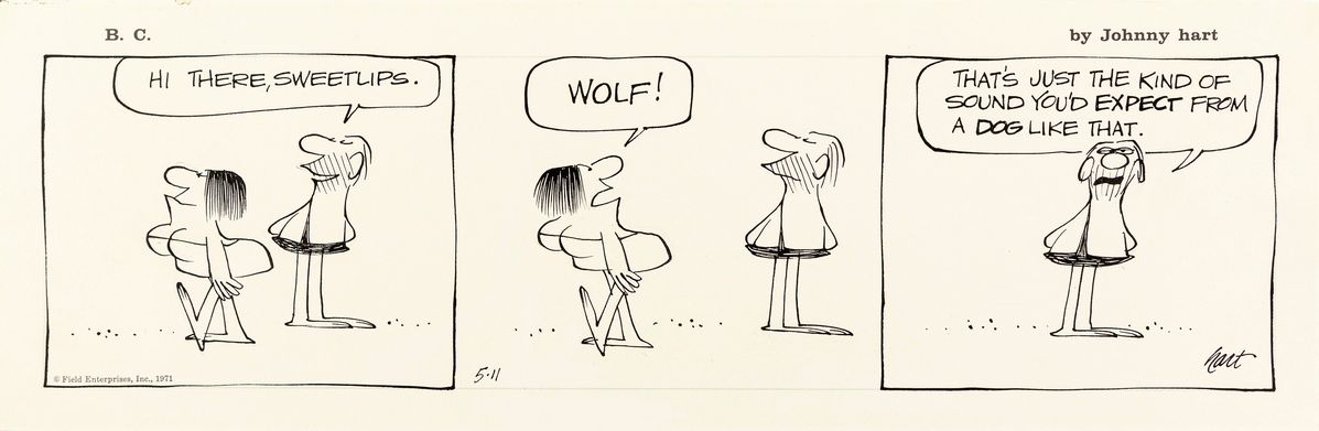 Johnny Hart - B.C. 1971 | Original Comic Arts & Illustrations | Finarte ...