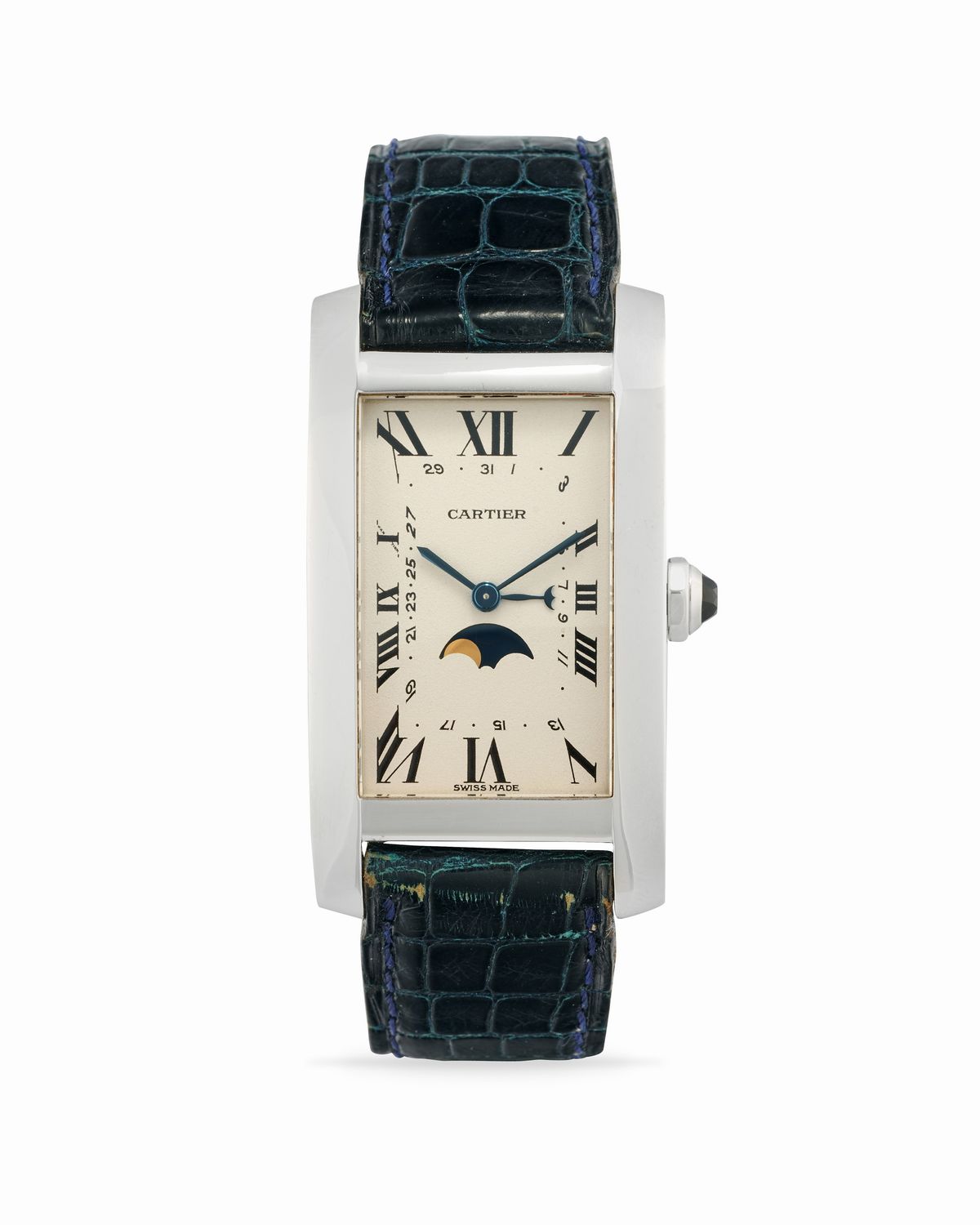 Cartier - Tank Americaine Fasi Luna 819908 anni 80 | Orologi | Finarte ...