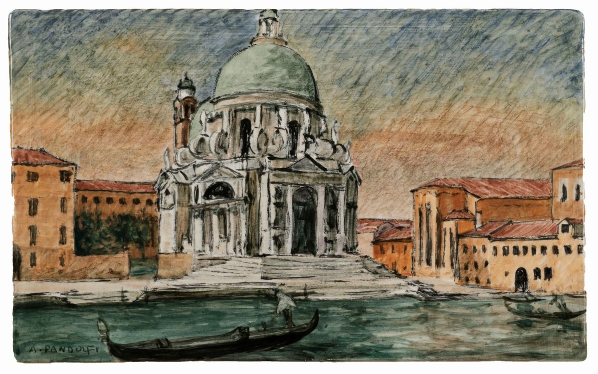 Alessandro Pandolfi - View of Venice | 19th and 20th Century Figurative ...