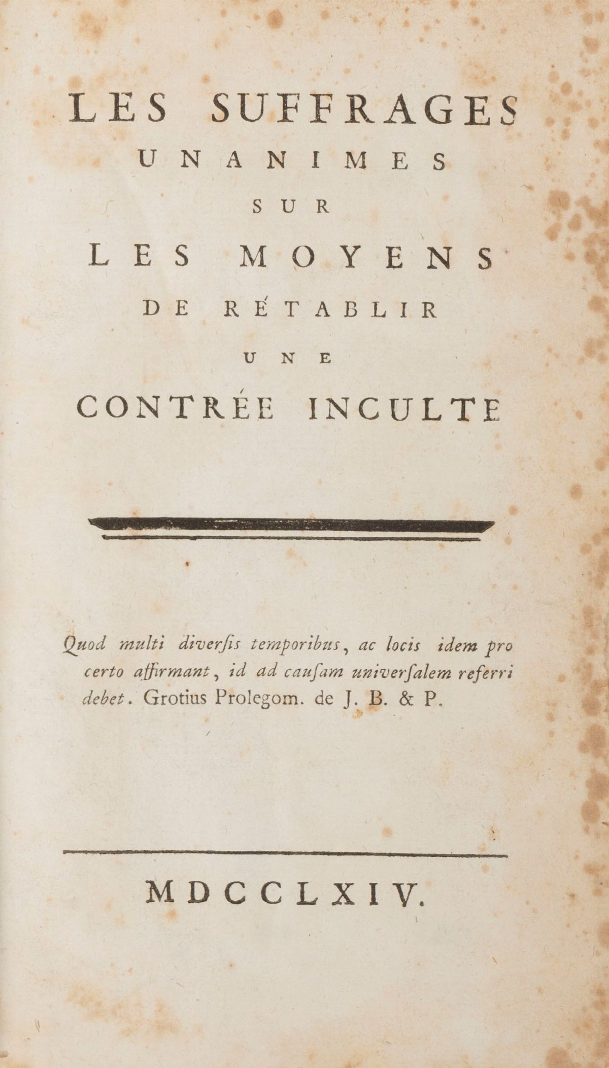 Bertolini, Stefano - Les suffrages unanimes sur les moyens de retablir ...