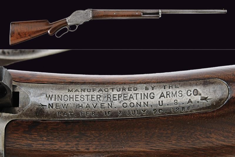 A rare Winchester Model 1887 Lever Action Shotgun - USA 1887-1890 ...