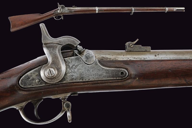An 1863 model Springfield percussion rifle - USA about 1860 | Rare and ...