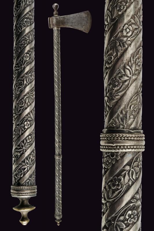 A silver-mounted axe - Indopersia Mid 19th Century | Rare and Fine ...