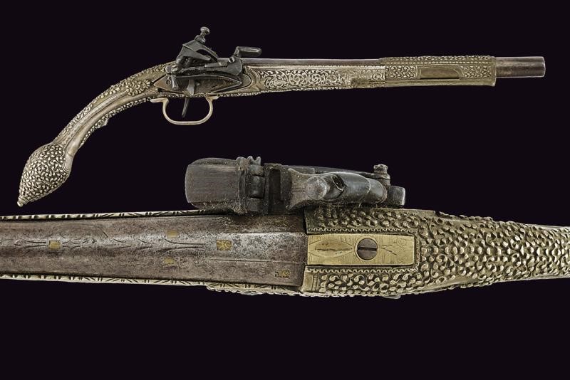 A miquelet flintlock pistol - Turkey First half of the 19th Century ...