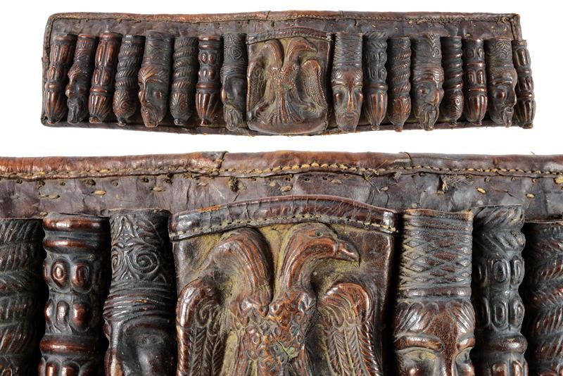 A beautiful boiled leather cartridge belt - Balkans Mid 19th Century ...