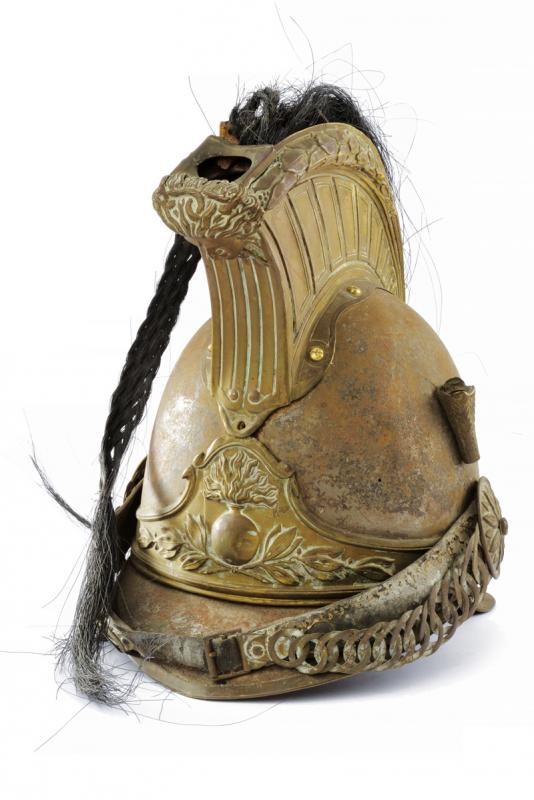 Raro elmo da truppa dei corazzieri della Guardia modello 1854-71 ...