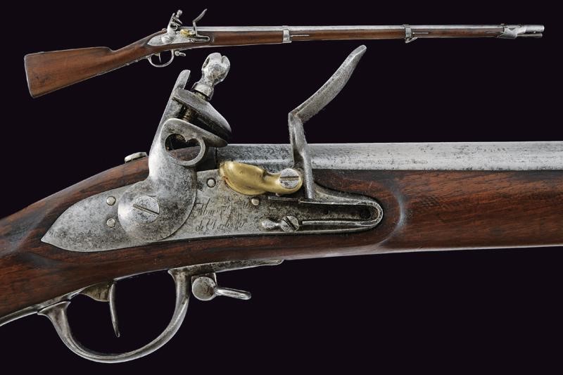 A 1777 model flintlock gun - Charleville | Rare and Fine Antique Arms ...