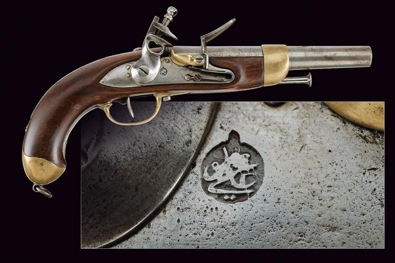A rare 1822 model type flintlock pistol with ottoman mark - Ottoman ...