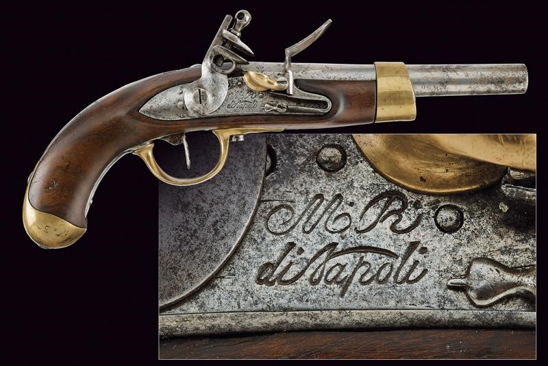 Pistola a pietra focaia da cavalleria AN XIII - Regno delle Due Sicilie ...
