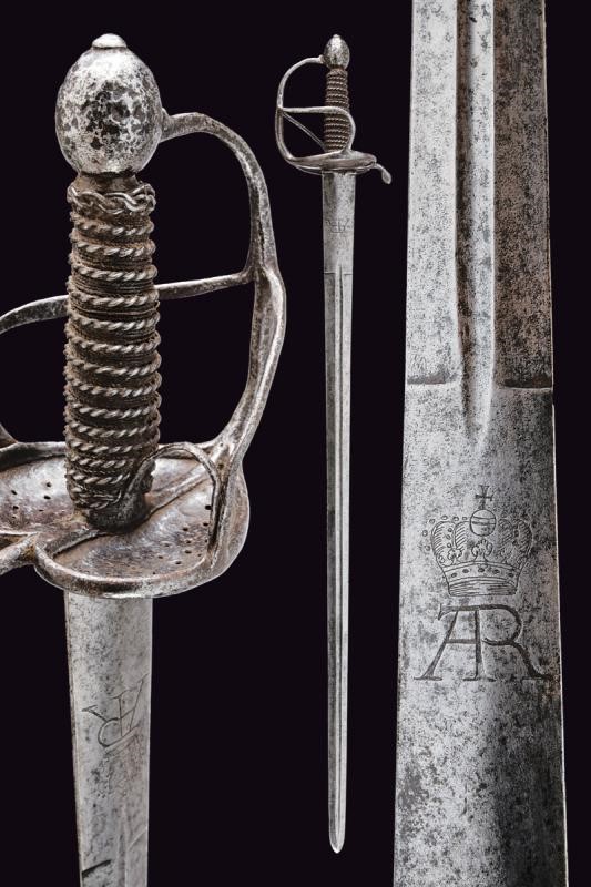 A heavy cavalry sword of the Guard of the polish king Augustus II ...