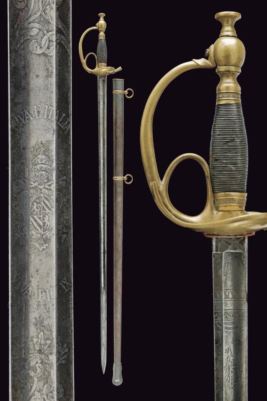 Spada da ufficiale Mod. 1833 "Albertina" con motti risorgimentali ...