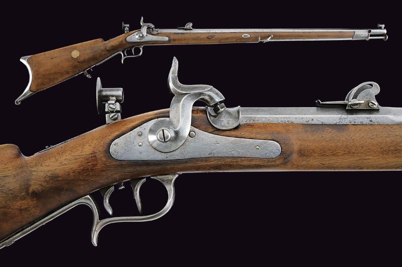 An 1851 model target rifle - Switzerland | Rare and Fine Antique Arms ...