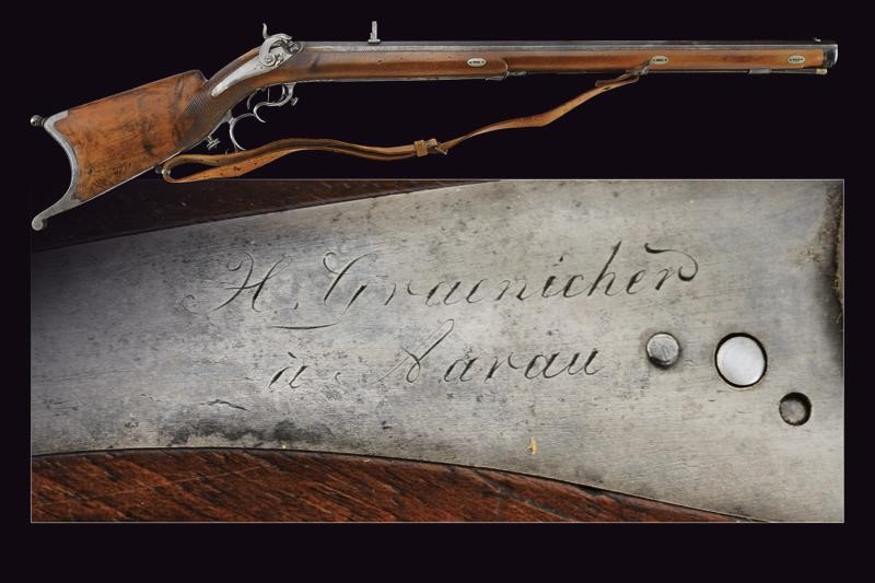 An interesting percussion target rifle - Switzerland | Rare and Fine ...