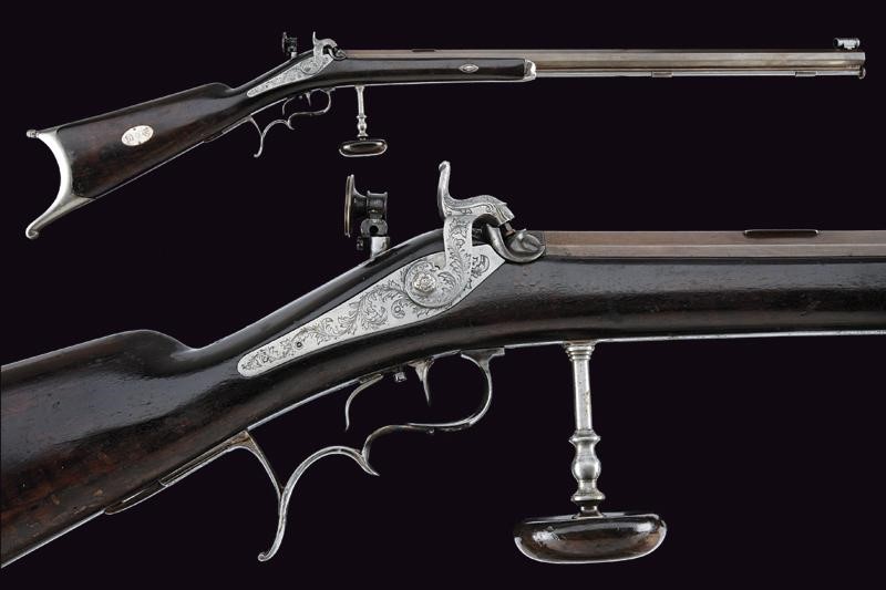 An 1851 type percussion target rifle - Switzerland | Rare and Fine ...