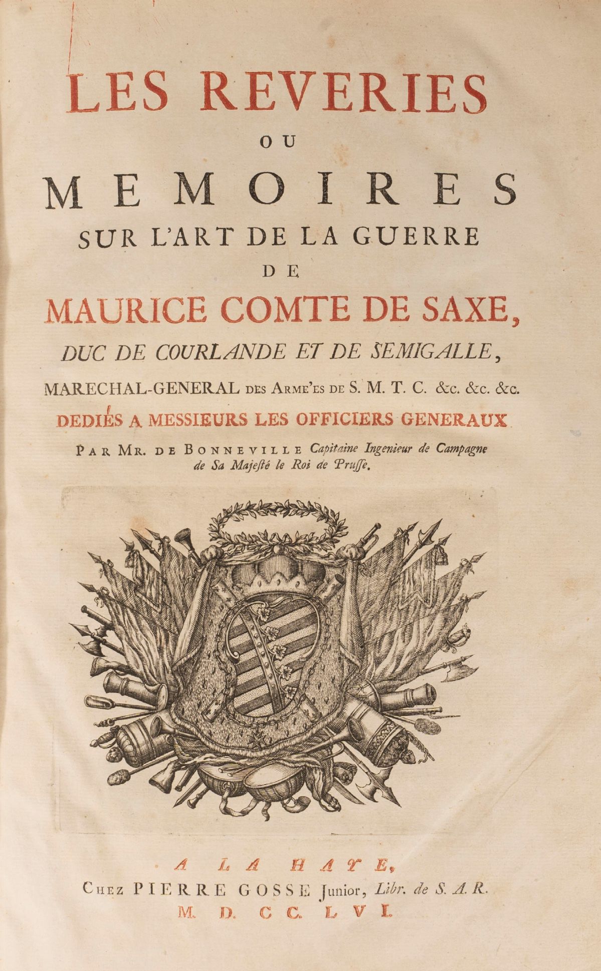 Maurice Comte de Saxe - Le Reveries ou Memoires sur l'Art de la Guerre ...